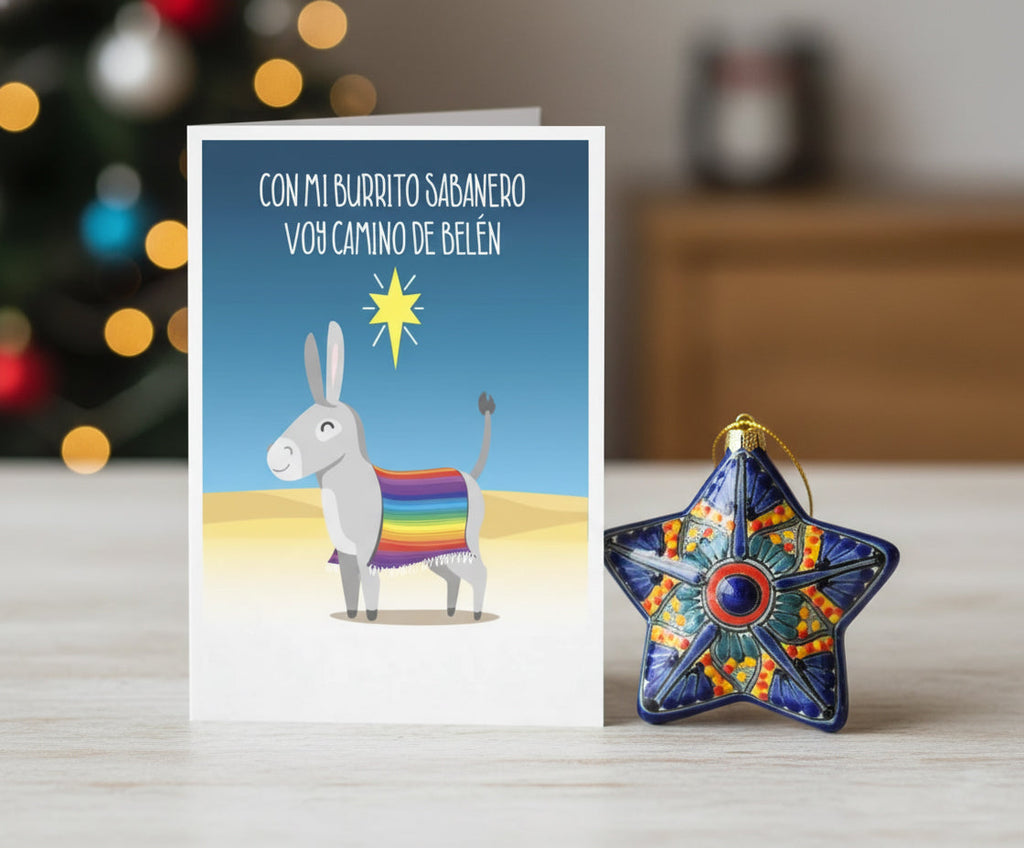 Spanish Christmas Card - Burrito Sabanero – Paper Tacos Spanish ...