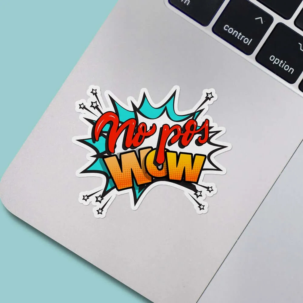 No Pos Wow Sticker – Paper Tacos Spanish Greeting Cards