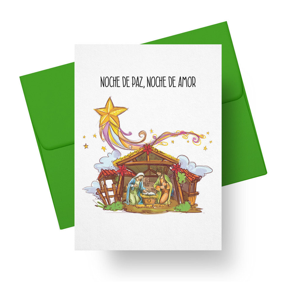 Noche de paz, noche de amor – Paper Tacos Spanish Greeting Cards
