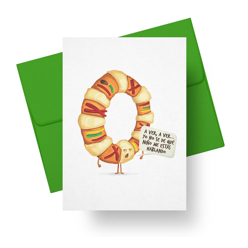 Spanish Reyes Magos Rosca Card – Paper Tacos Spanish Greeting Cards