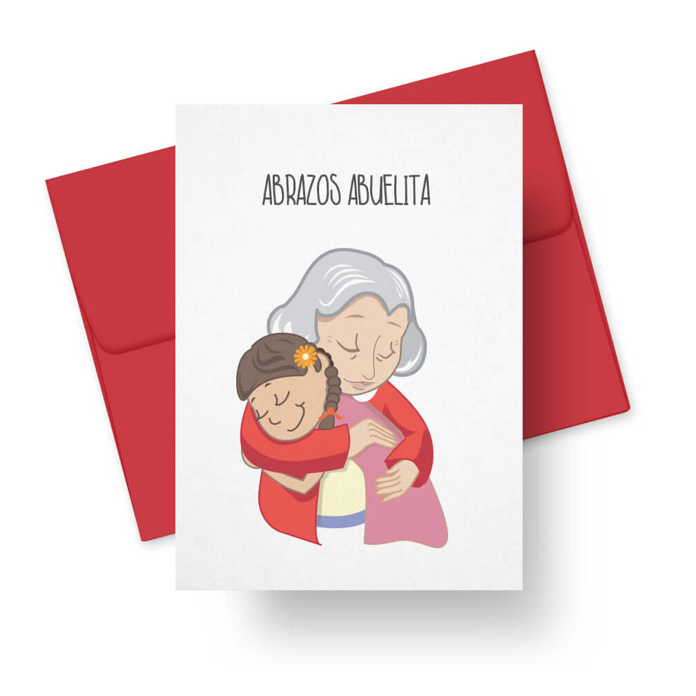 Abrazos Abuelita Spanish Mother S Day Card For Grandma Paper Tacos