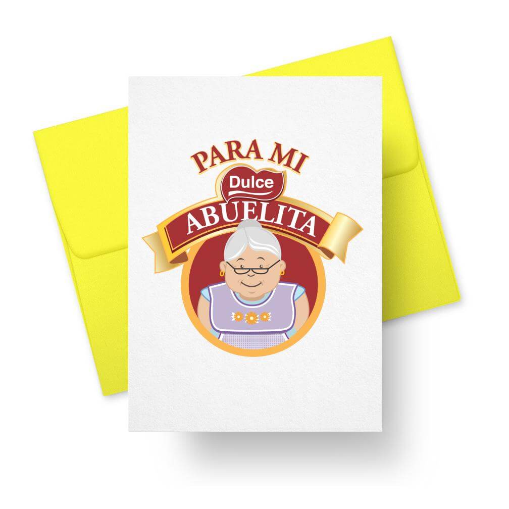 Mothers Day Card For Grandma In Spanish Para Mi Dulce Abuelita