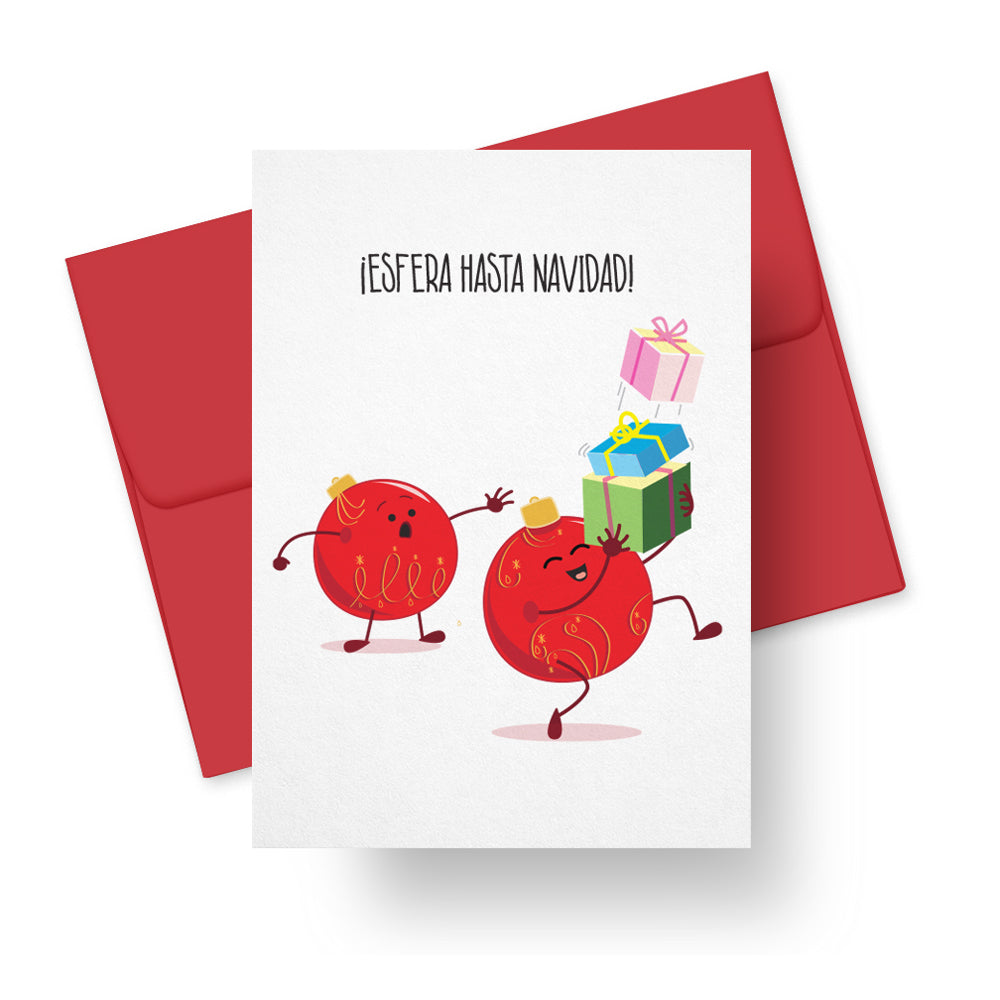 ¡Esfera Hasta Navidad! – Paper Tacos Spanish Greeting Cards