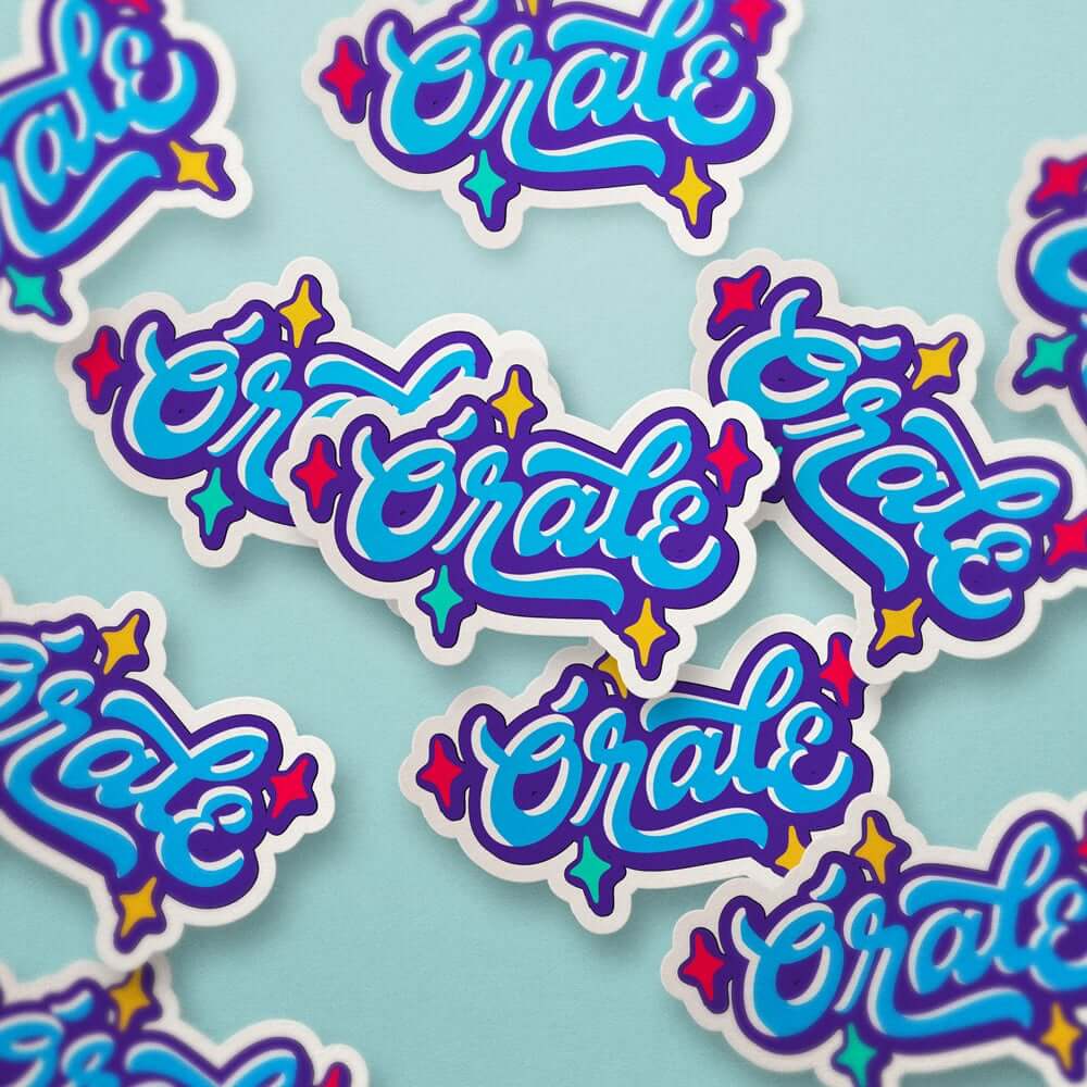 Orale Sticker – Paper Tacos Spanish Greeting Cards