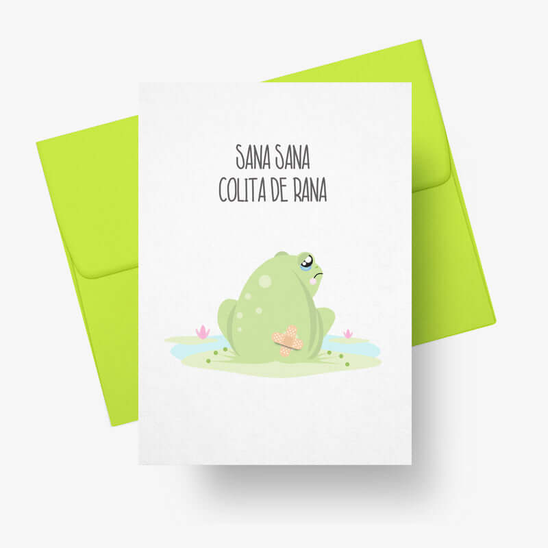 Sana, Sana Colita de Rana – Paper Tacos Spanish Greeting Cards